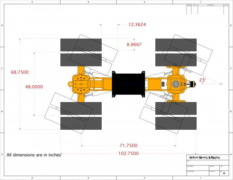 Crab Steering Dolly - Holland Moving & Rigging Supplies